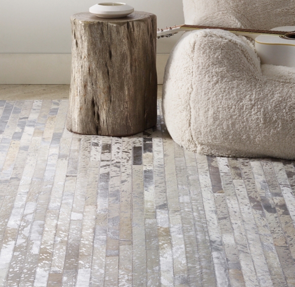 Darcy Metallic Hide Subway Rug