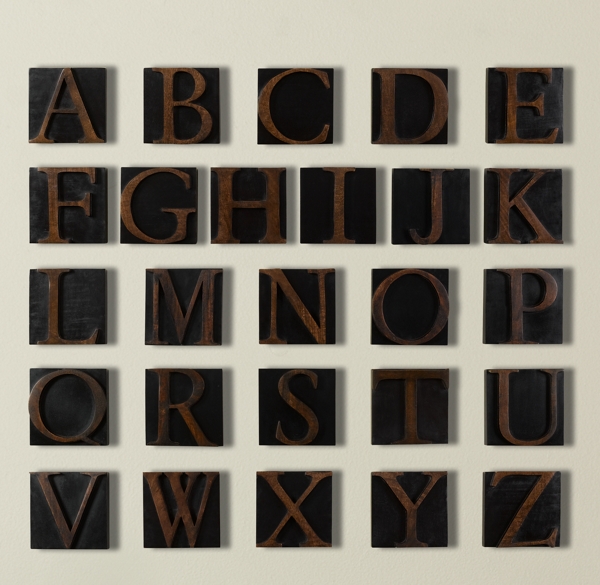 Wooden Block Letter