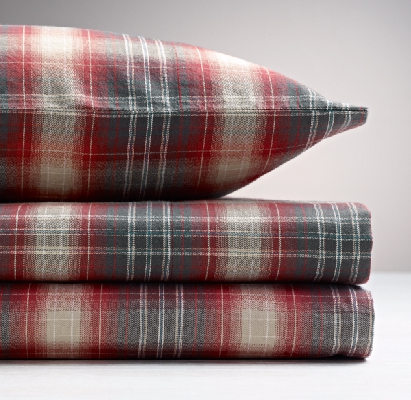Washed Classic Plaid Sheet Set