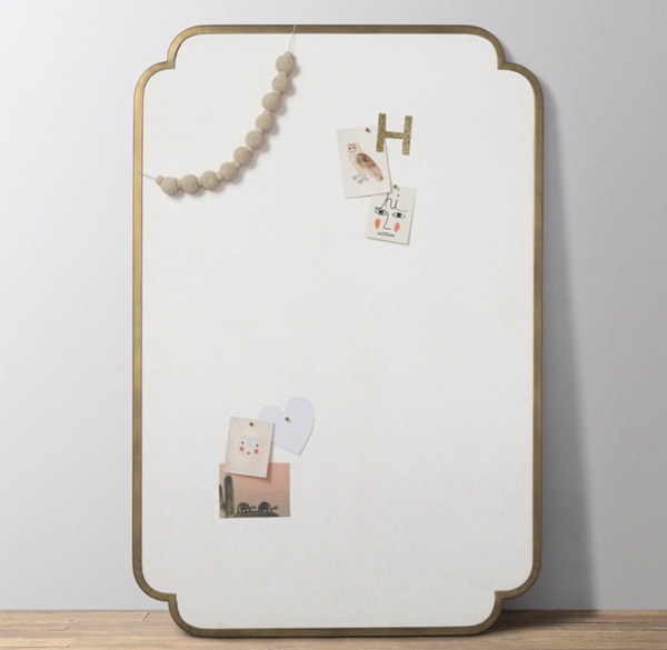 Metal Quatrefoil Pinboard - Brass