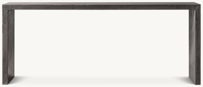 Cabrera Waxed Concrete Console Table | RH