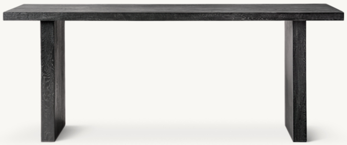 Reclaimed Oak Plank Console Table | RH