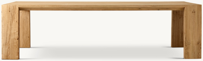 Wyeth Oak Parsons Rectangular Extension Dining Table | RH Baby & Child
