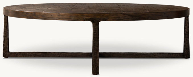 T-Brace Round Coffee Table | RH Baby & Child