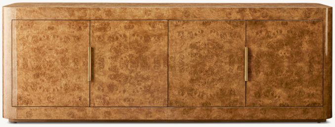 Bardot Burl 4-Door Media Console | RH Baby & Child