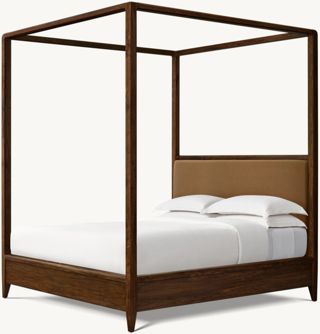 Gael Fabric Canopy Bed | RH