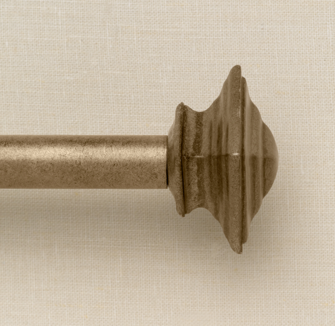 Classic Square Finials & Rod